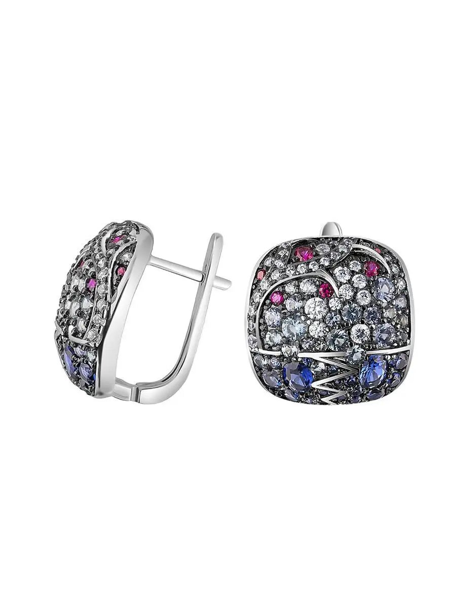 Серьги VALTERA, серебро, 925 проба, фианит