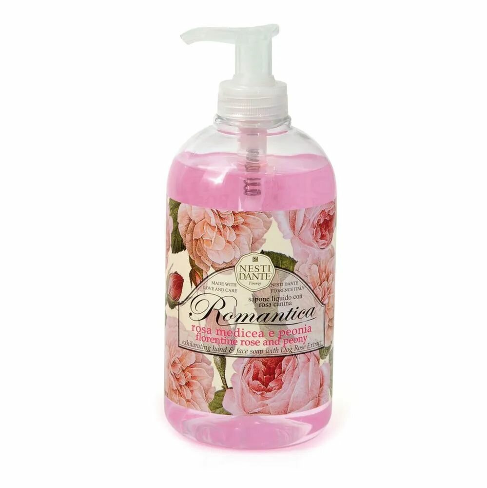 Nesti Dante - Romantica Florentine Rose and Peony Liquid Жидкое мыло для рук и тела 500 мл