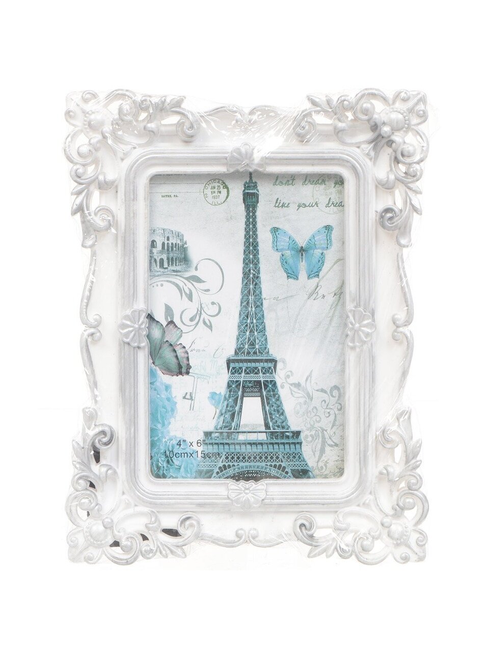 Фоторамка 13х18 см пластиковая, рамка для фото, Вензеля