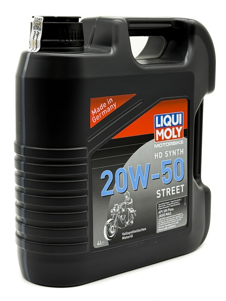 LIQUI MOLY Motorbike 4T HD Synth Street 20W-50 (4л) 3817