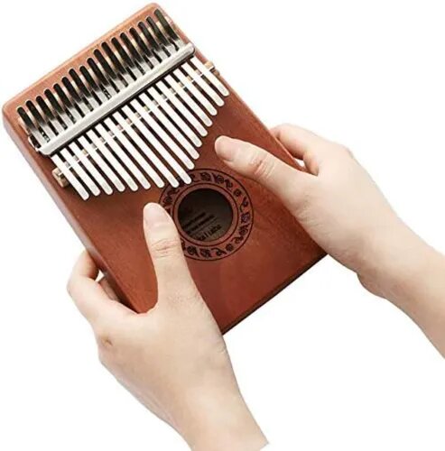 Калимба 17 нот, музыкальный инструмент пианино для пальцев, подарок для начинающих, детей и взрослых, деревянная с китом