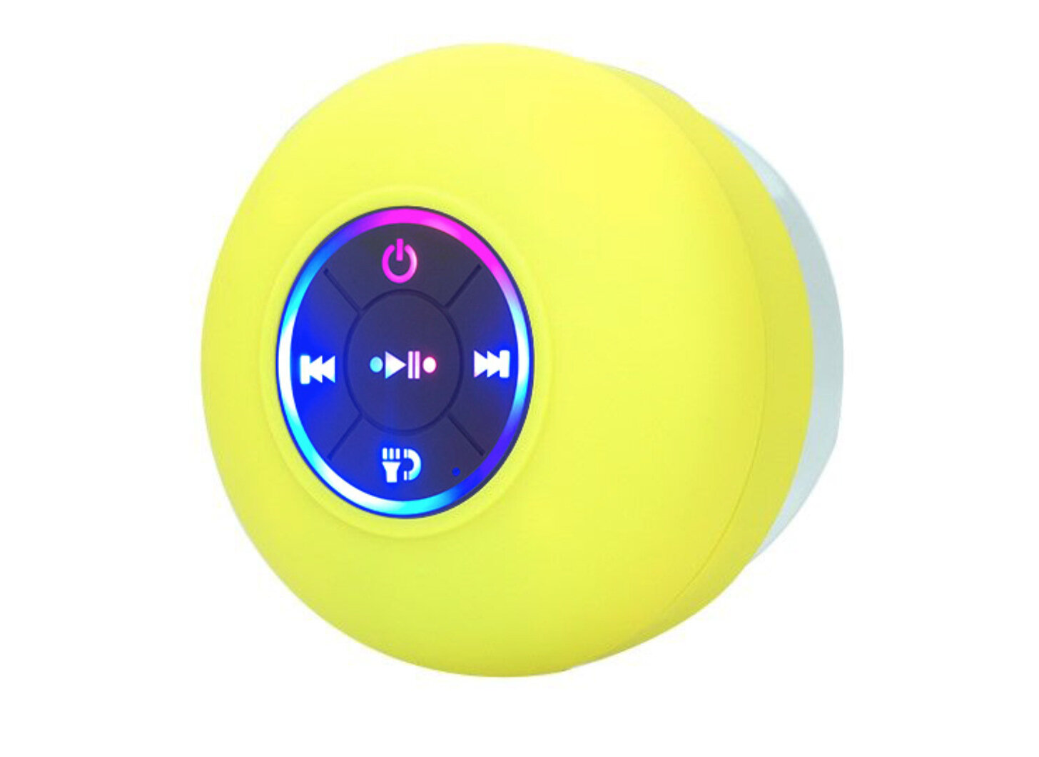 Портативный водонепроницаемый Bluetooth душ динамик с присосом и светодиодным светодиодным 3D - басом