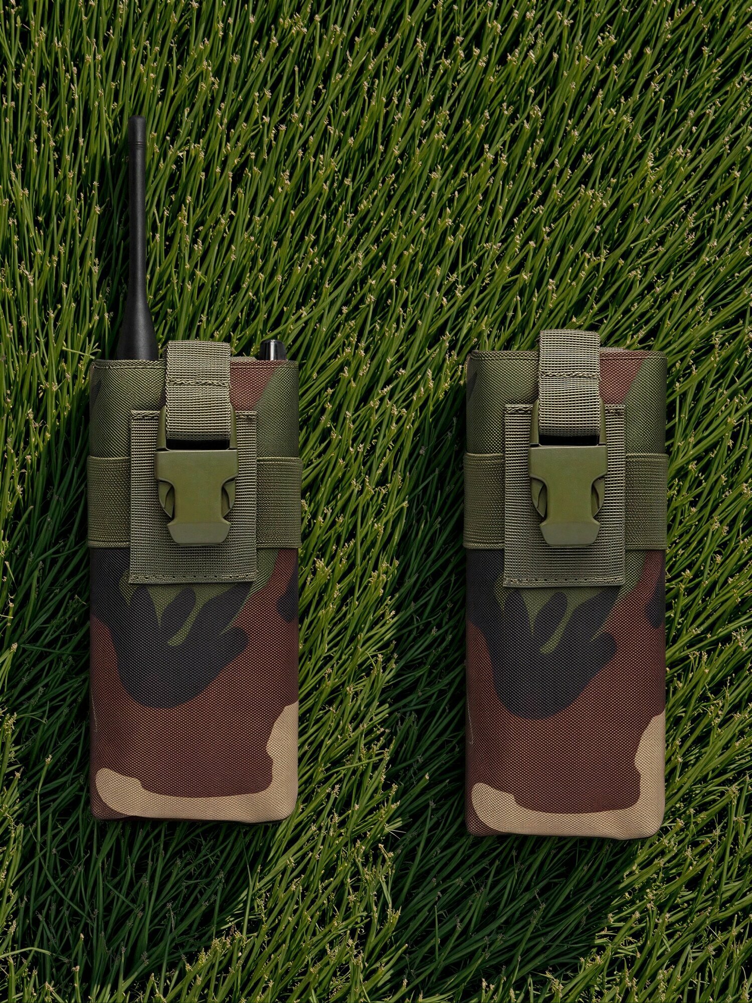Тактический подсумок, чехол для рации, для бутылки 0,5 джунгли