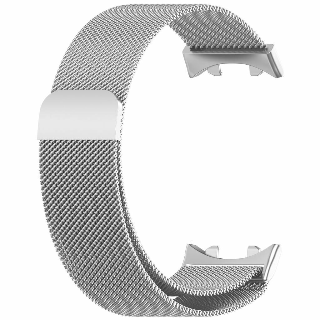Прочные металлические магнитные браслеты для умных часов, Серебро