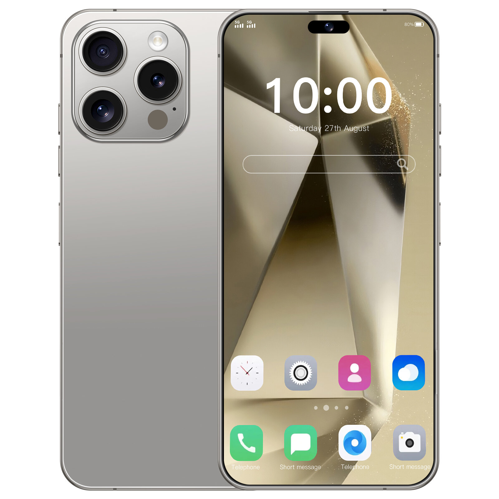 Смартфон 16 Pro Max, Android 14, 8Гб+256Гб, камера 48Мп, экран 6.8", 2 SIM