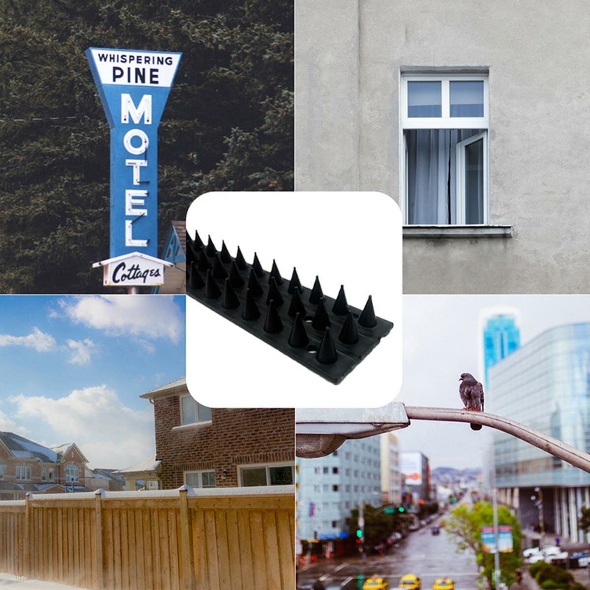 Пластиковые шипы для защиты от птиц, шипы для ограждения двора, шипы для защиты от восхождения Podazz