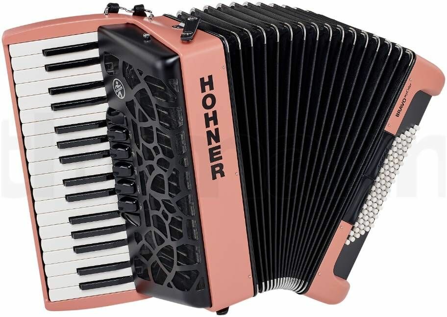 Аккордеон HOHNER 3/4 Bravo my Color III 72 Sunrise A166173, 3-х голосный, 72 баса, правая клавиатура G-E