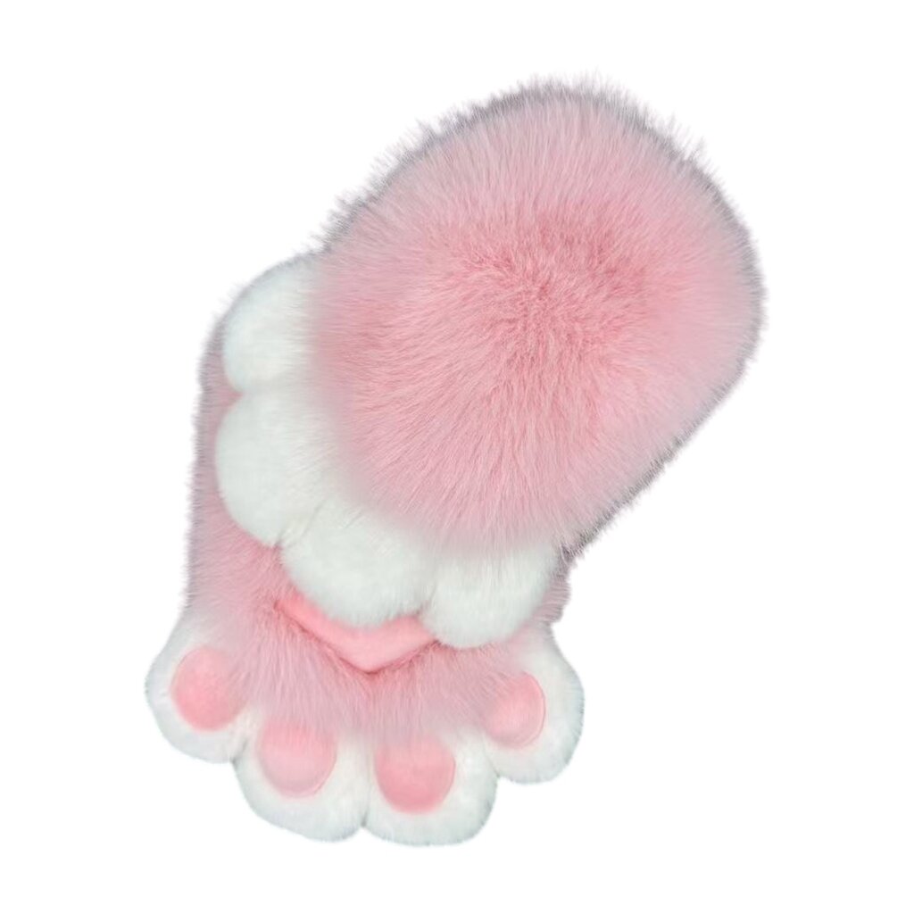 Искусственный Мех Плюшевые Кошки Перчатки С Когтями Меховой Костюм Животные Лисьи Лапы Варежки Хэллоуин Косплей Костюм Аксессуары Для Взрослых Детей