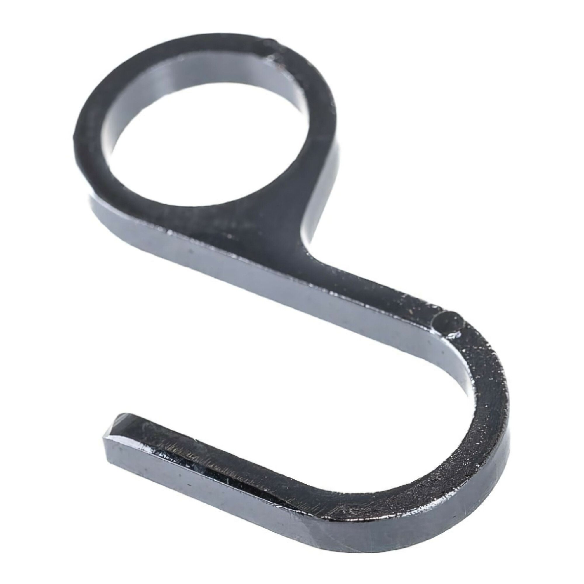 Крючок на рейлинг несъемный плоский, d-16мм, сталь углеродистая, хром