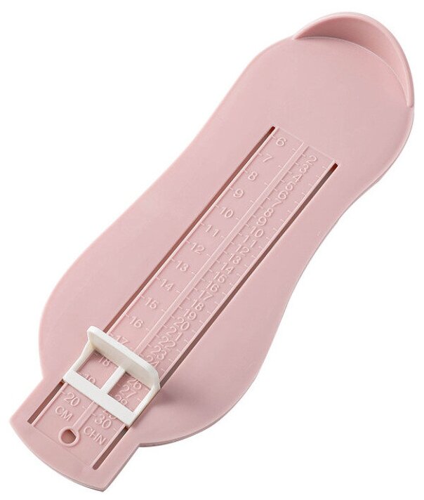 Стопомер/ линейка для стопы/ приспособление для измерения размера обуви ребенка/розовый