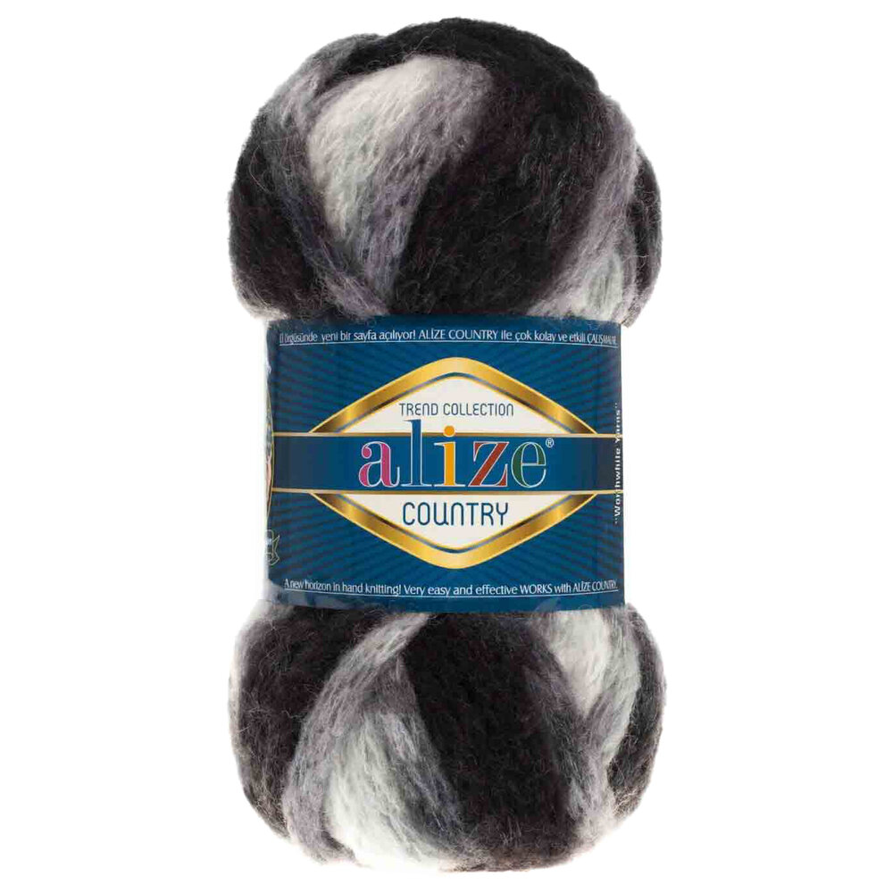 Пряжа для вязания Alize Country new 5453 день-ночь 100 гр/34 м 20% шерсть, 55% акрил, 25% полиамид