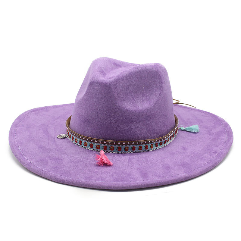 Многоцелевая Джазовая шляпа черная 2025 Унисекс Осень Защита от солнца Шерсть / MOM-013