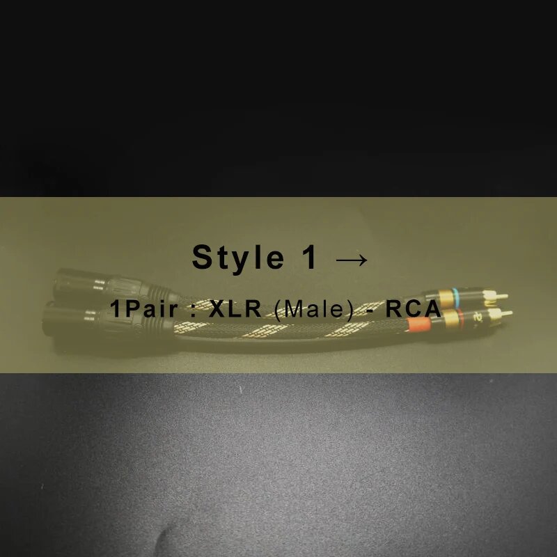 CANARE Профессиональный аудиокабель RCA-XLR/3Pin XLR к XLR 0.2М-5М XLR Male to RCA, 1 м