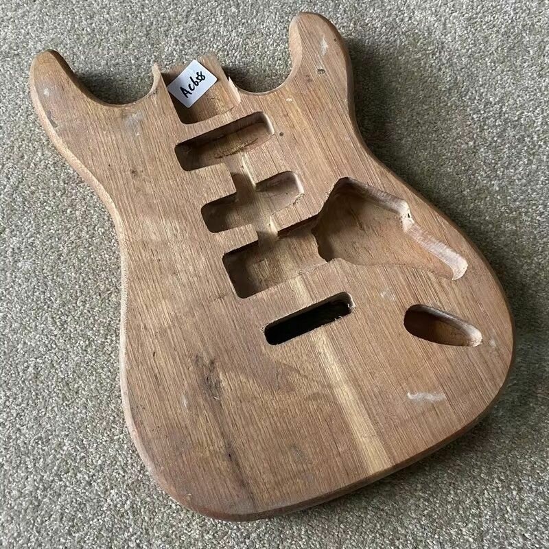 Необработанный корпус электрогитары ST (Stratocaster) из массива дерева SSH звукосниматели, тремоло, для правше AC658