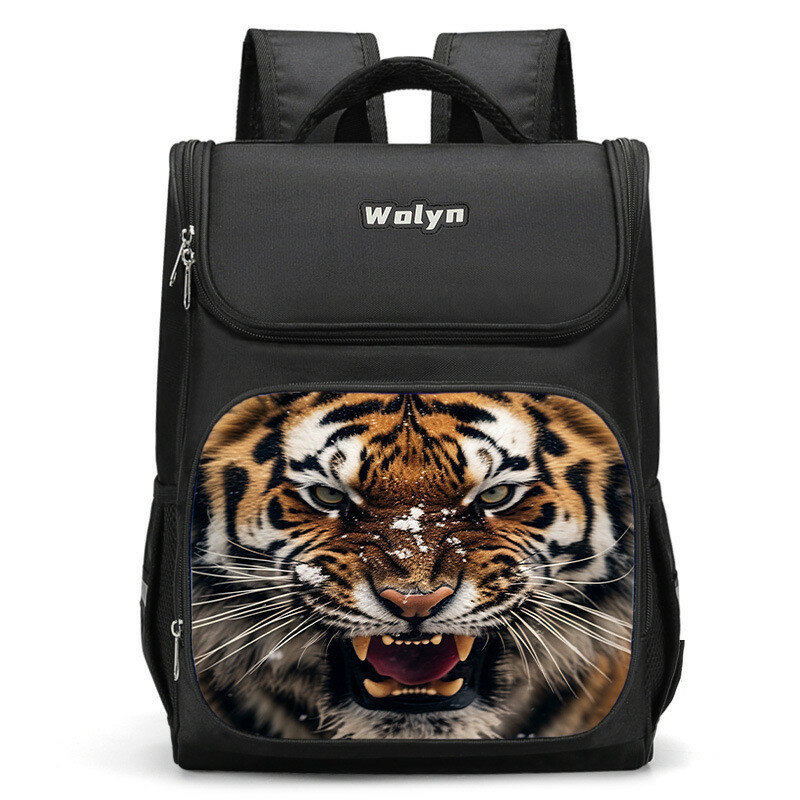 Рюкзак с большим объемом 3D «Тигр» для детей, мальчиков и девочек начальной школы, унисекс, Стиль A – маленький