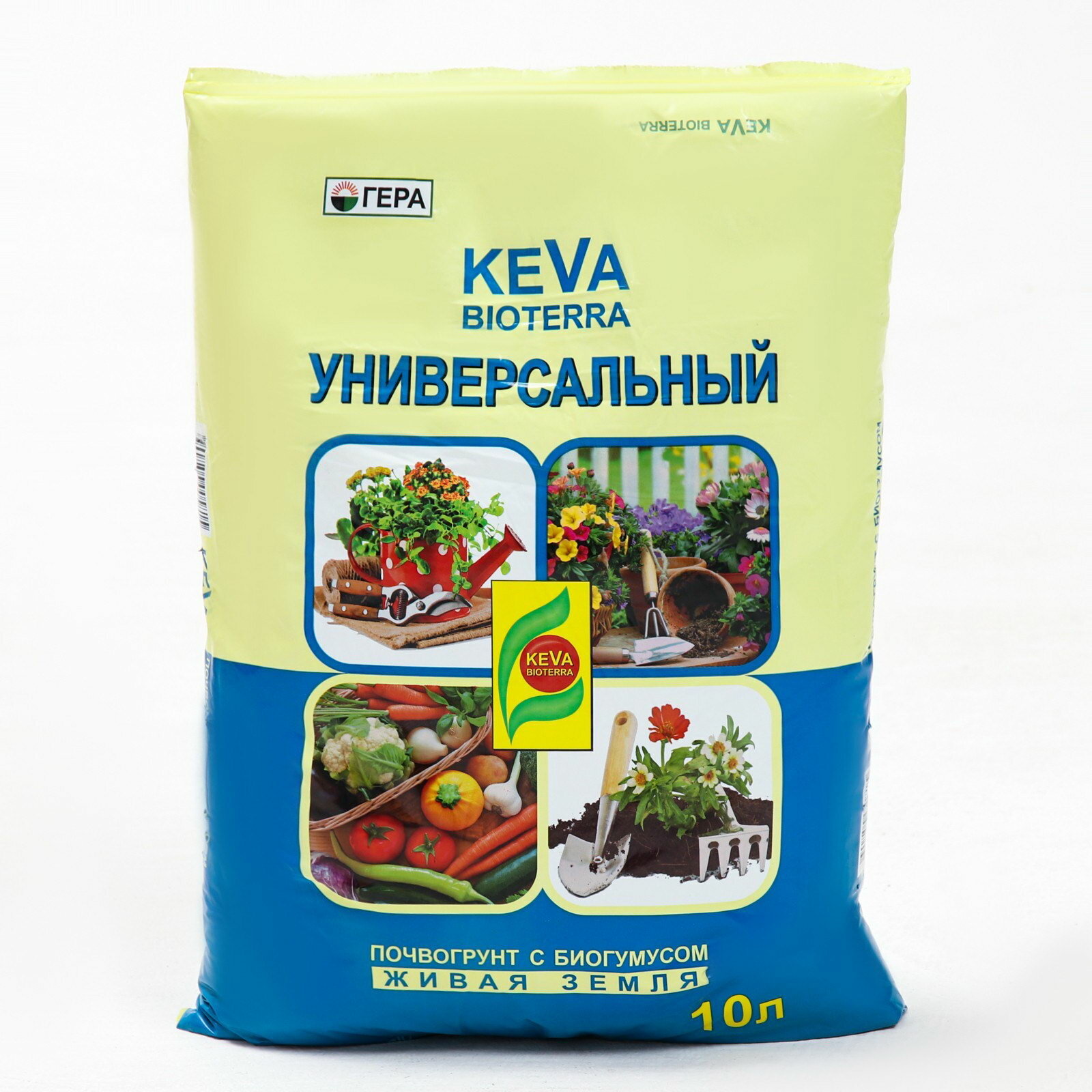 Почвогрунт KEVA BIOTERRA Универсальный, 10 л, сатурн: сатурн