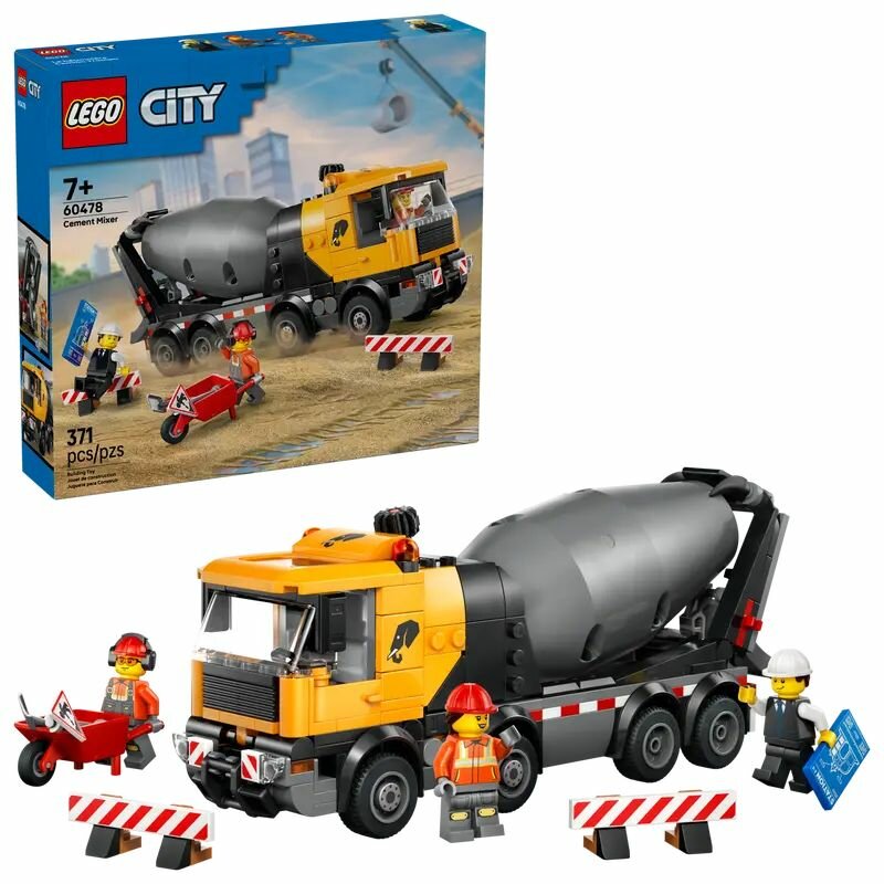 Конструктор LEGO CITY - Бетономешалка, 371 эл. - Лего сити 60478