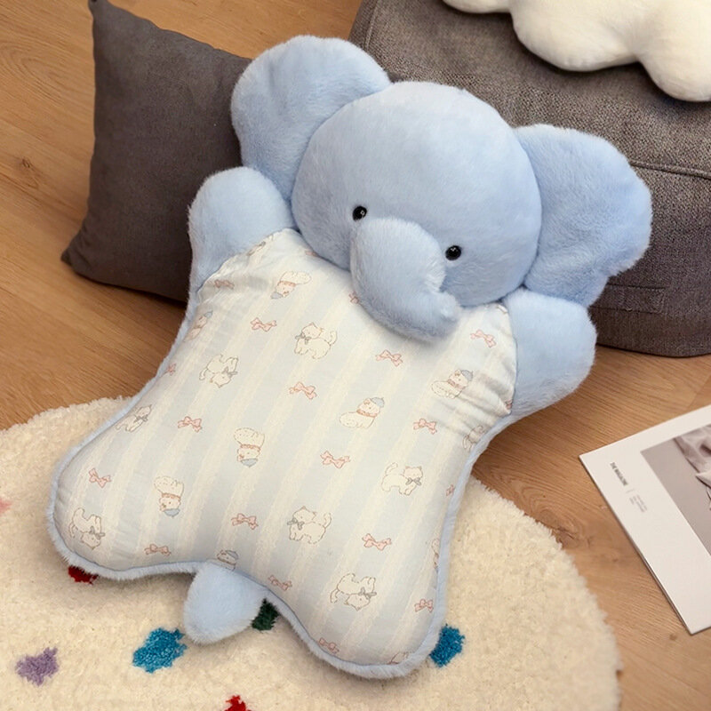 Мягкая подушка-мешок в виде овечки, плюшевые игрушки в виде тюленя и слона, подушка для сна для девочек, антистрессовая и утешительная кукла.