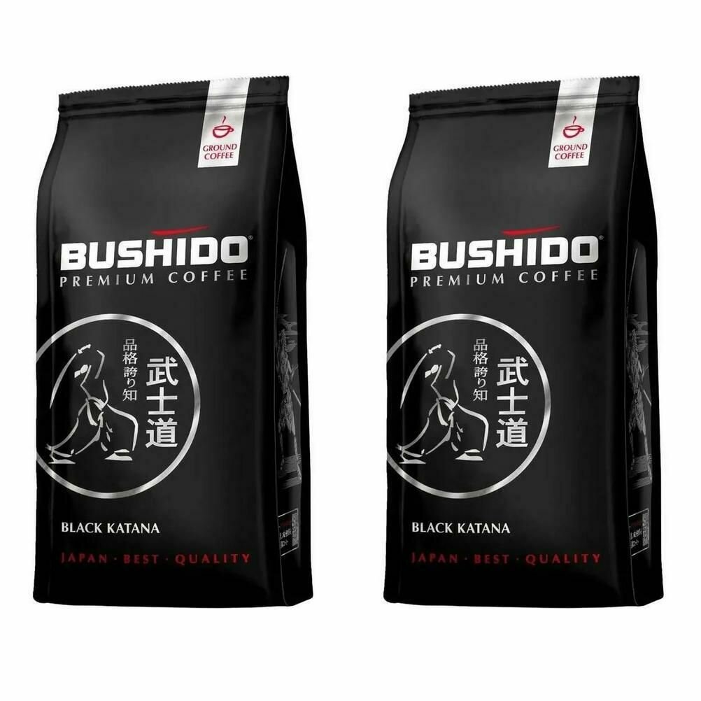 BUSHIDO Кофе молотый Black Katana, 227 г, 2 шт