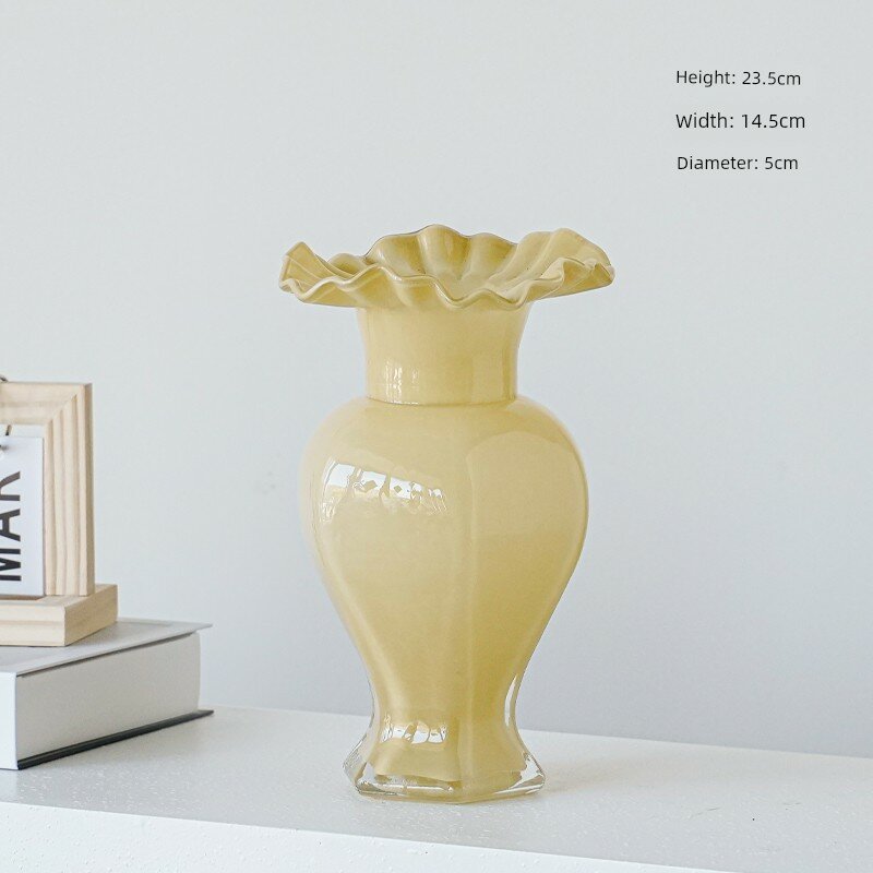 Винтажная ваза Fenton во французском стиле, из высококачественного стекла, в стиле инс, цвет молочно-жадеевый,