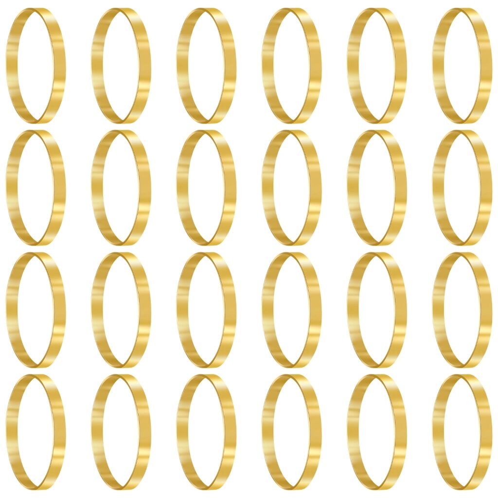 24 штуки, кольцевая пряжка для салфеток, золотое модное кольцо для салфеток, гостиничный набор