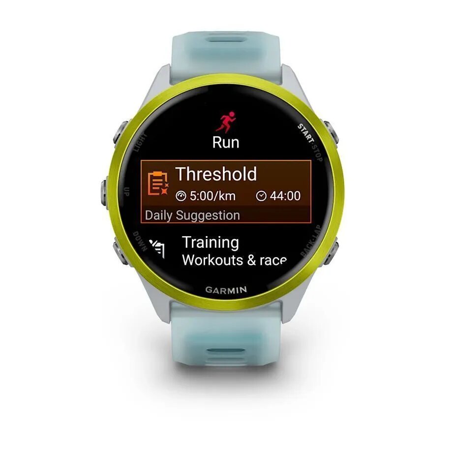 Смарт-часы Garmin Forerunner 570 AMOLED, 47mm Amp Yellow Aluminium with Translucent Whitestone,010-02971-01, Европа