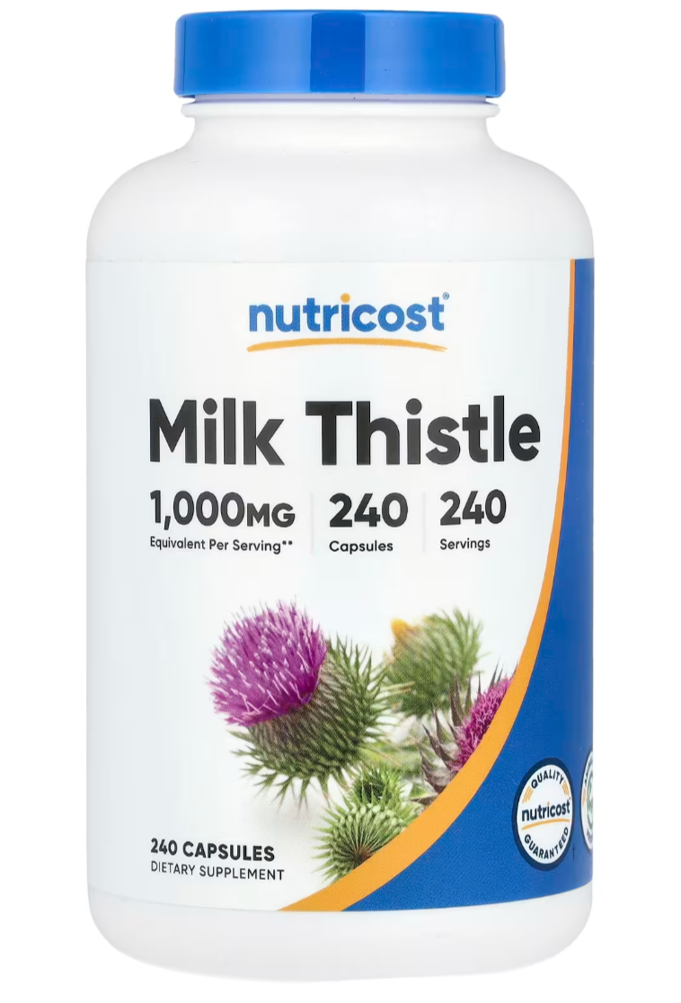 БАД Nutricost "Расторопша", 240 капсул, 250мг, пищевой продукт