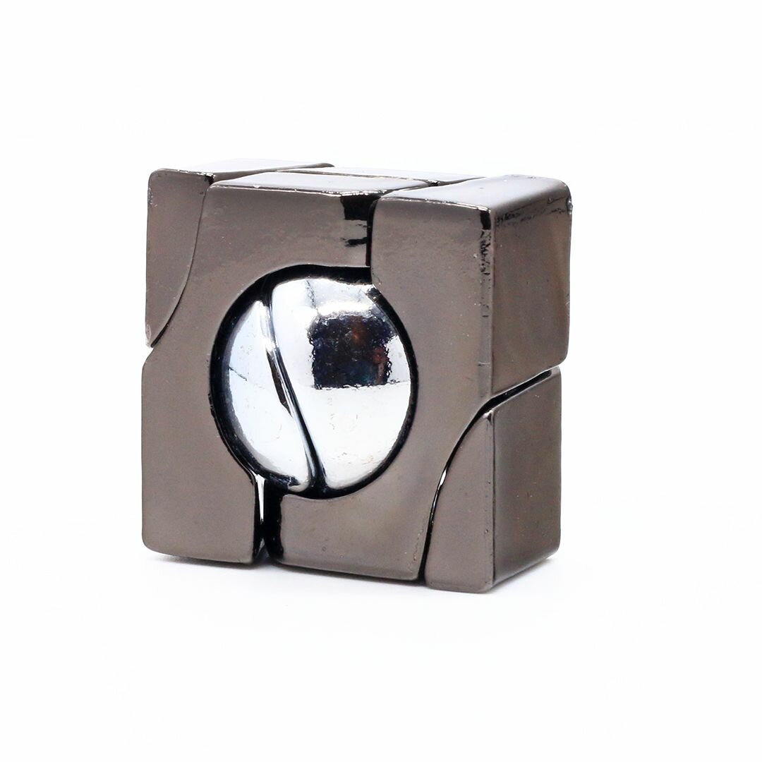 Металлическая головоломка Марбл, 5 уровень сложности, логическая развивающая игра и интеллектуальный подарок в картонной коробочке для взрослых и любителей задач