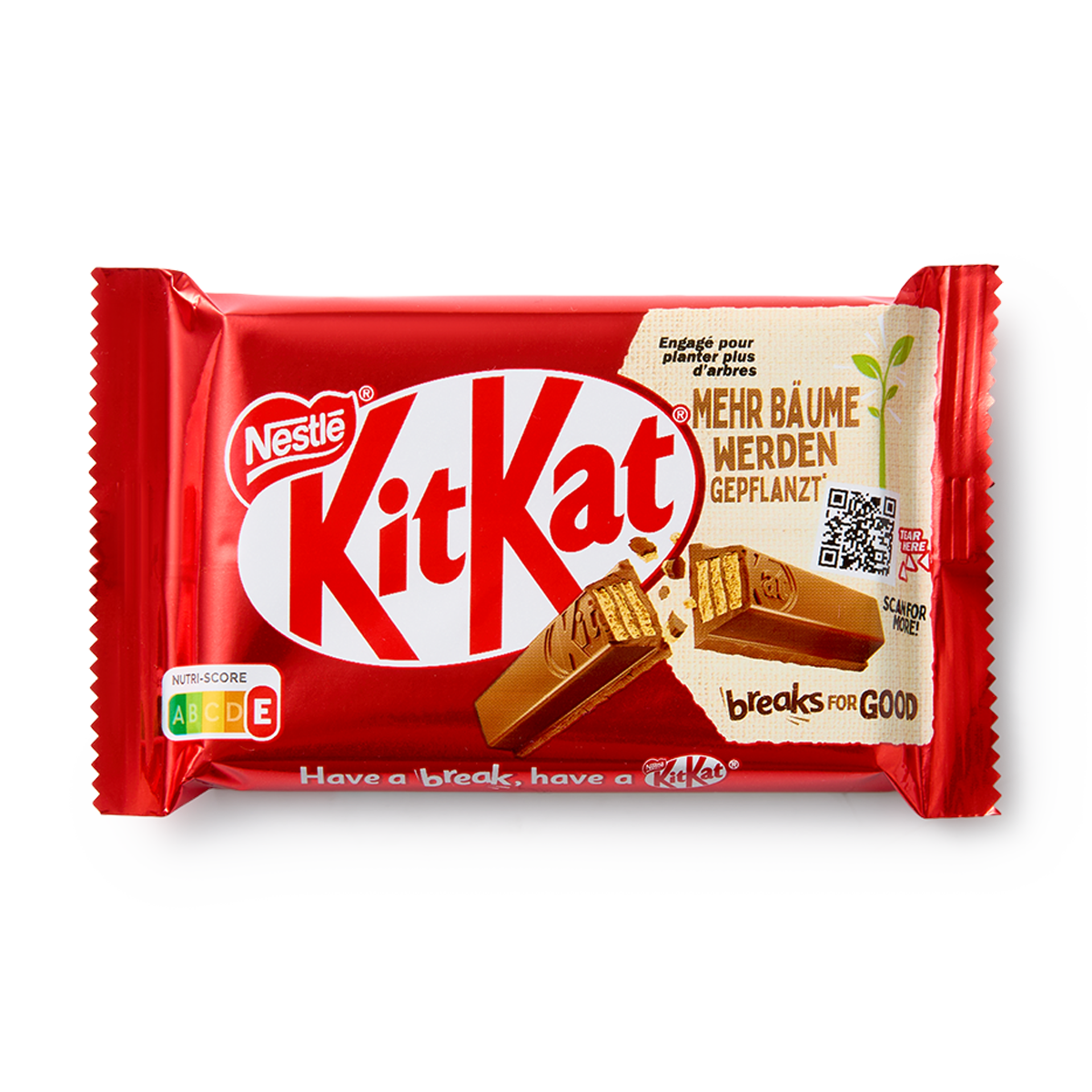Батончик KitKat с хрустящей вафлей, молочный шоколад, 41.5 г