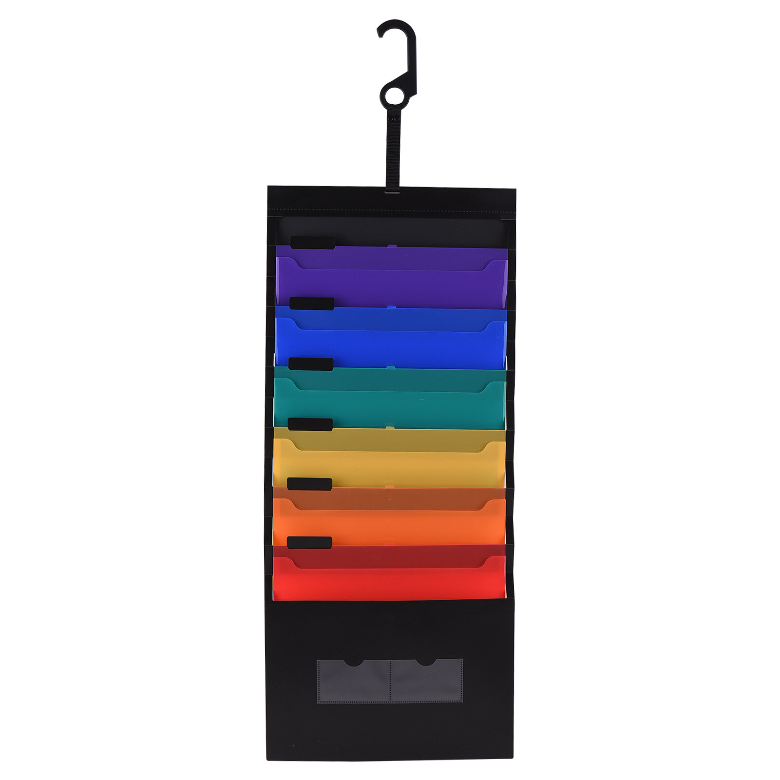 6 карманов Подвесной папка Органайзер для документов Аккордеонный формат A4 Размер Настенная организация Радуга Цвет для Домашнего офиса Школы Материал PP Размер 36*24*2.5см Вес 435г