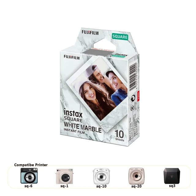 Fujifilm Instax Square White Marble, 10 листов, Цвет: 10 Navy Blue