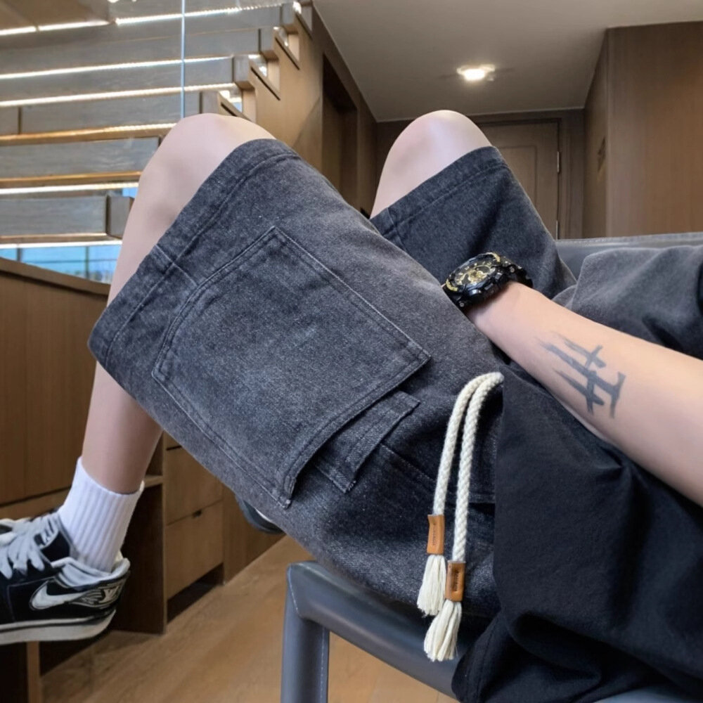 Тренд RONG CH Мужские Джинсы Темно-Фиолетовые Осень Чиный Фит Деним, Размер_5XL