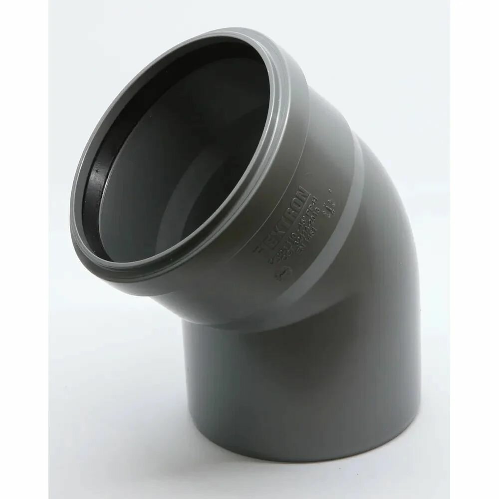 Отвод Flextron D 110 мм 45 градусов, для внутренней канализации 141123