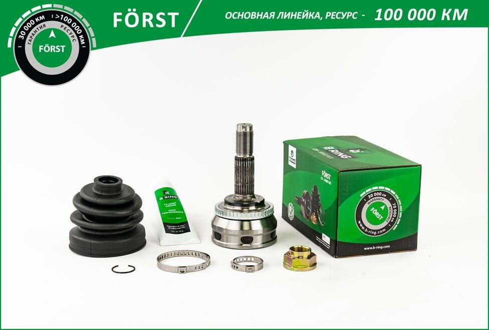 ШРУС наружный CHERY Tiggo T11 4WD c ABS, шлицы 26/25 (BOC9533A) B-RING Обычная линейка FORST