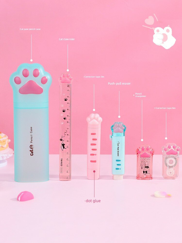 Набор подарочных коробок серии «Запретный город» Yunxuan: пенал с милым мультяшным дизайном в виде кошачьей лапки,