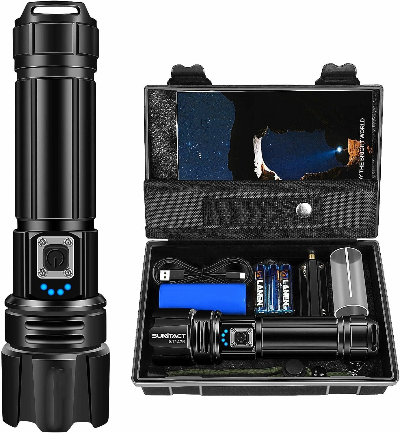 Перезаряжаемый светодиодный фонарик XHP70.2 с высоким люменом, портативный портативный светильник высокой мощности, подходящий для подарков в чрезвычайных ситуациях в кемпинге