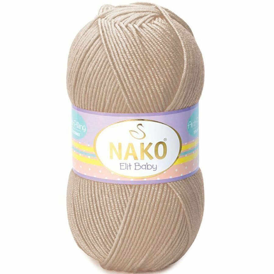 Пряжа Nako ELIT BABY 6792 неж. бежевый (5 мотков)