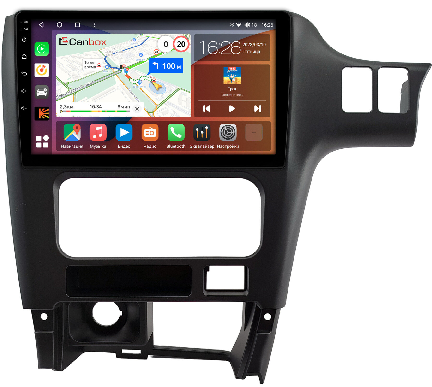 Штатная магнитола Subaru Legacy 3, Outback 2 1998-2004 (правый руль) Canbox H-Line 4196-9-0757 Android 10 (4G-SIM, 6/128, DSP, QLed)