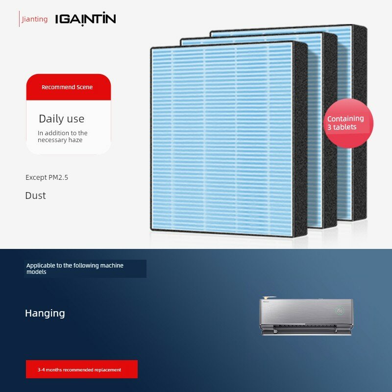Фильтр для настенного кондиционера TCL Fresh Air, высокоэффективный, Little Blue Wing II Q7/P7, фильтрующий элемент