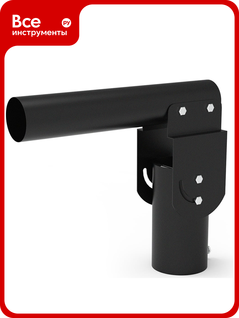 Кронштейн для уличных светильников Gauss 200x205x100мм на трубу до D58мм/консоль D48мм черный 1/2 903215106
