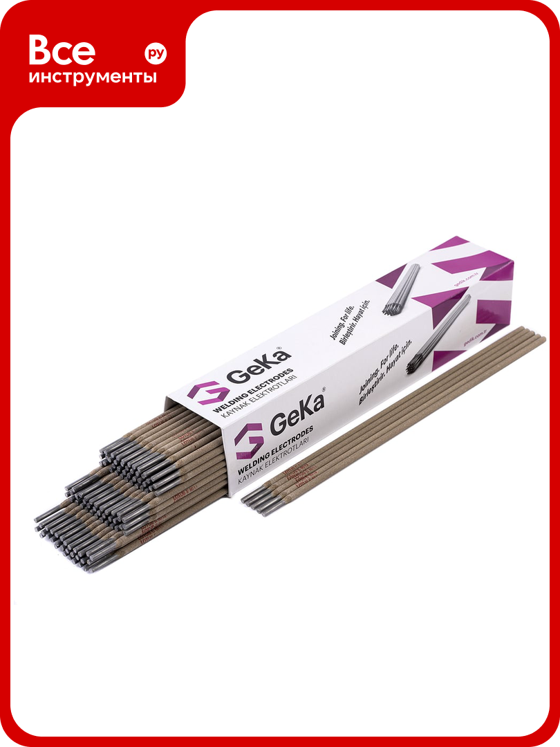 Электроды LOTUS 5 мм, пачка 6 кг 450мм аналог ОК 46.00 Geka GL1000005050
