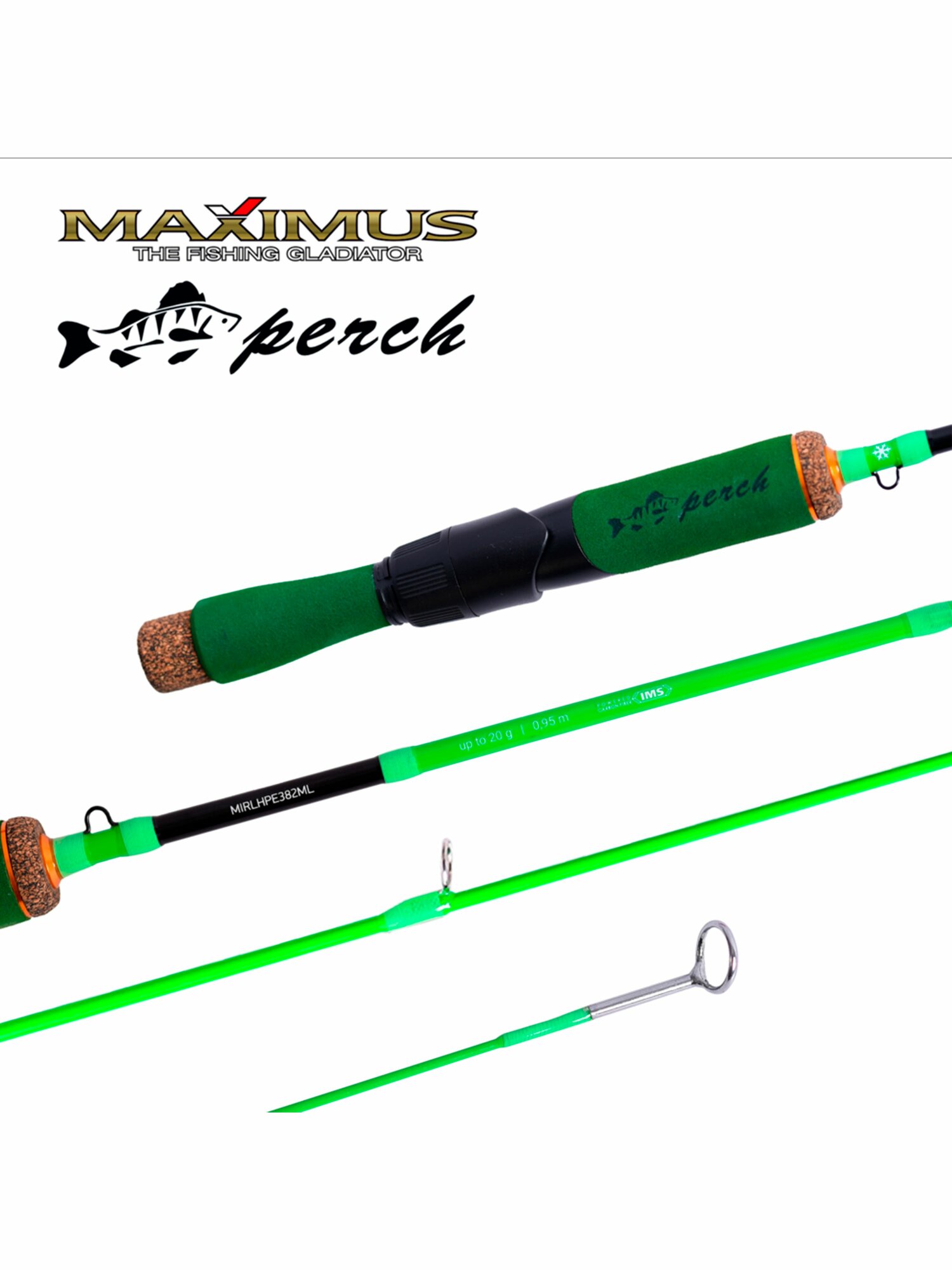 Удочка для зимней рыбалки Maximus LONG HAND 382ML PERCH 0,95м до 20гр, зимняя удочка для рыбалки на форель