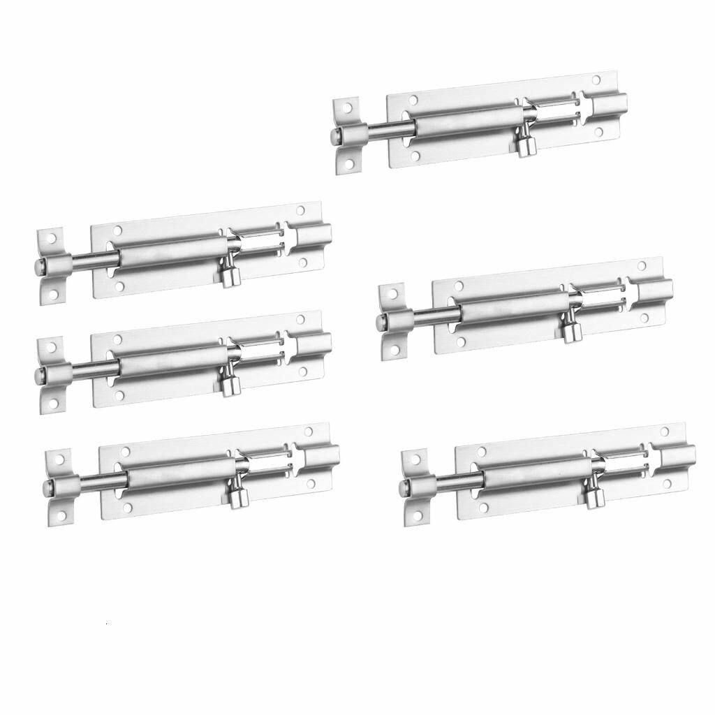 Задвижки для дверей 6 шт, - 304 маленький квадрат