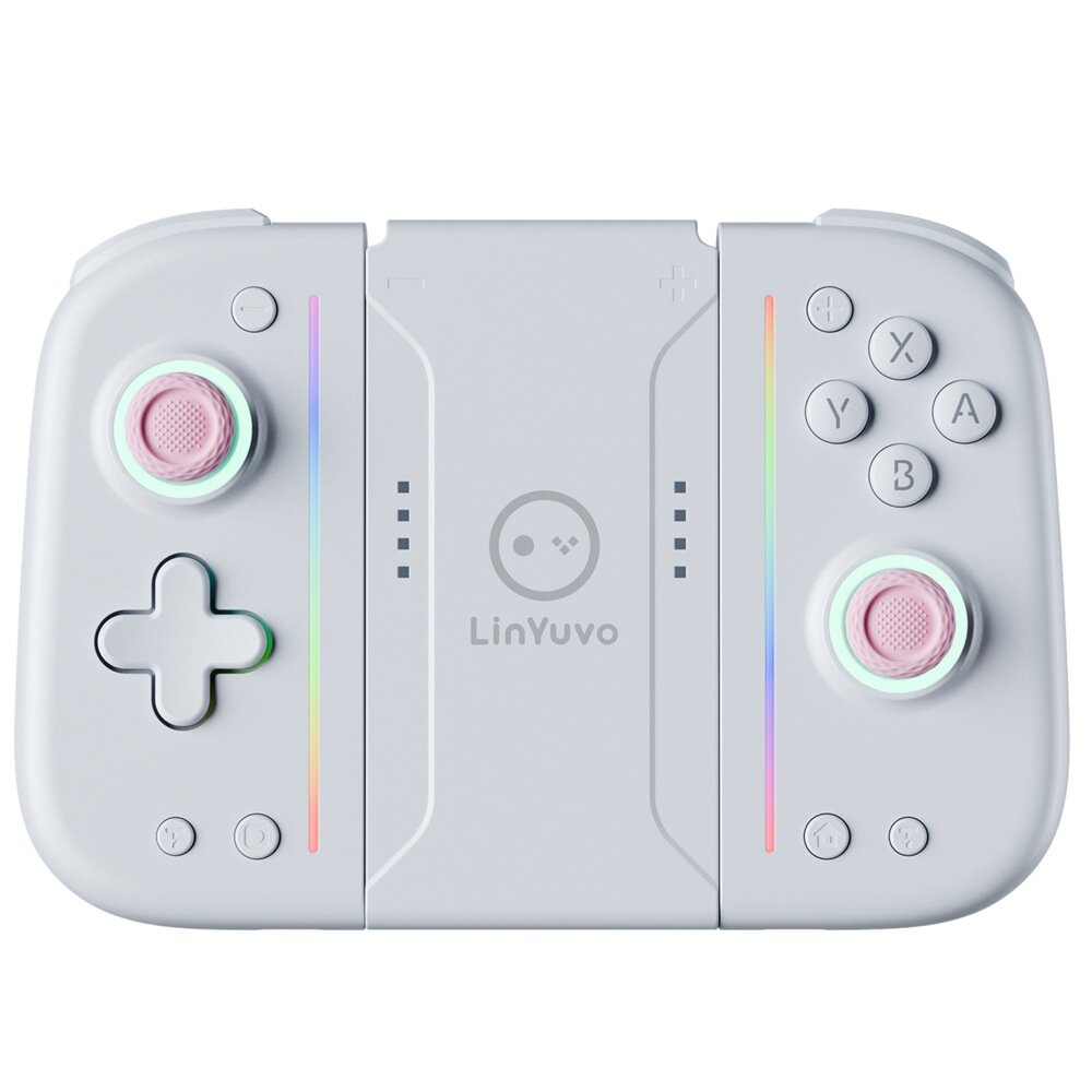 ЛинЮво беспроводной геймпад для Nintendo Switch с механическими клавишами, RGB-подсветкой и макрофункцией