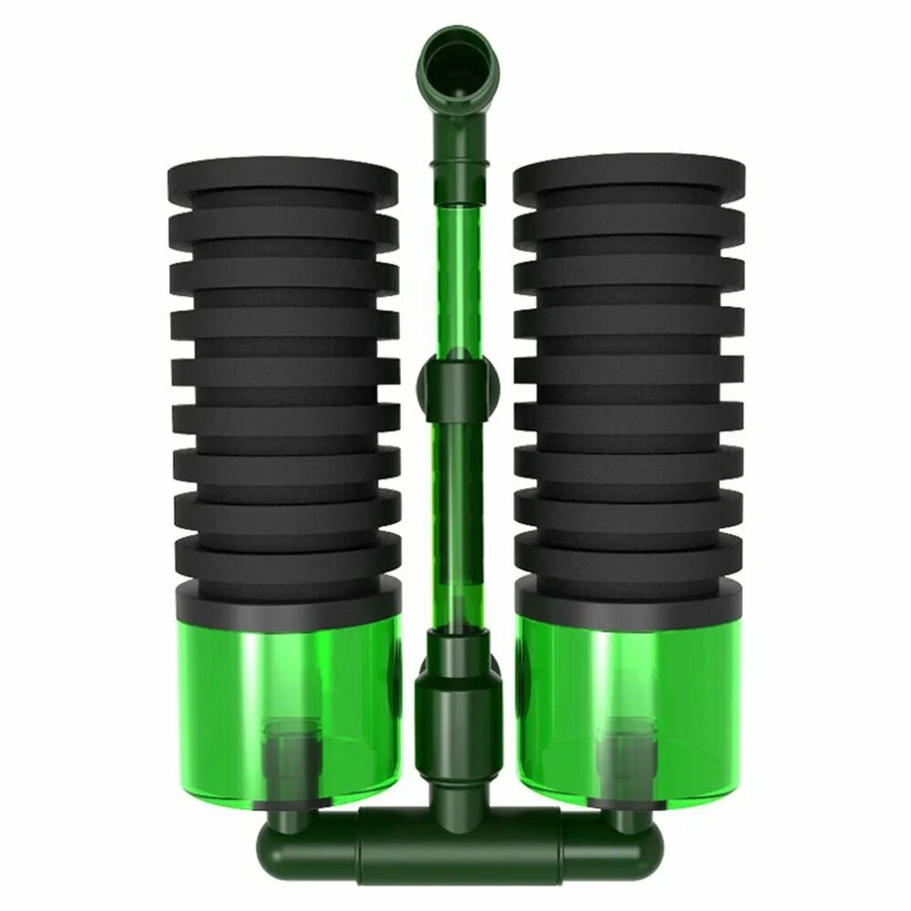 Биофильтр для аквариума QS-200A с губчатым фильтрующим элементом и регулируемой воздушной трубкой