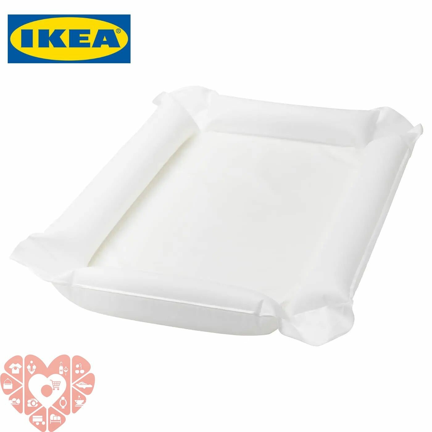 IKEA Пеленальная доска 53x80 см, материал наполнителя: Полиуретан, Спонж