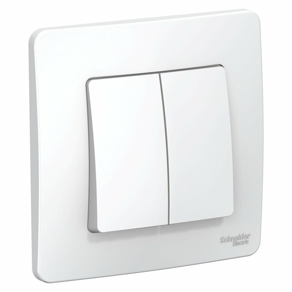 Двухклавишный выключатель Systeme Electric BLANCA