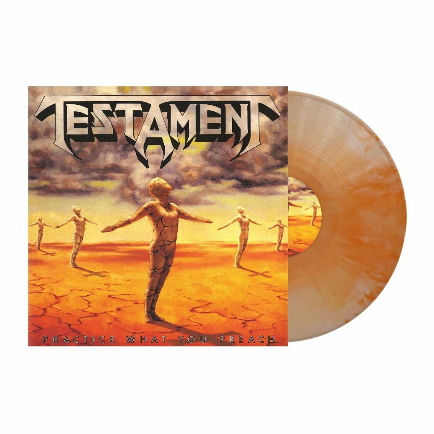 Виниловая пластинка Testament - Practice What You Preach /> Vinyl, LP, Album, Orange And Bone Swirl