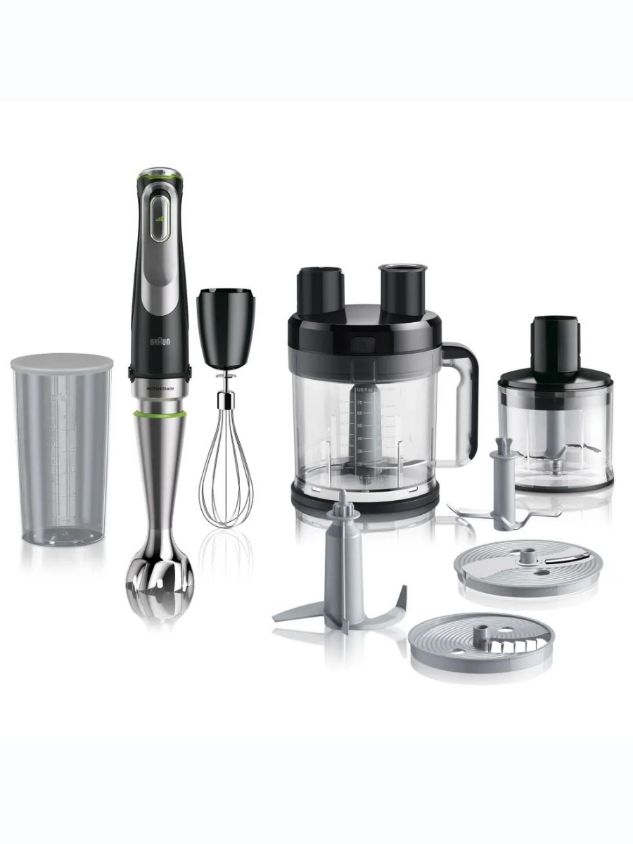 Блендер Braun Multiquick 9 MQ9185XLI, 1200 Вт, 3 скорости, 13 насадок