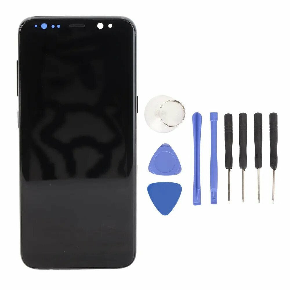 OLED дисплей для Samsung Galaxy S8 (G950) с рамкой, черный